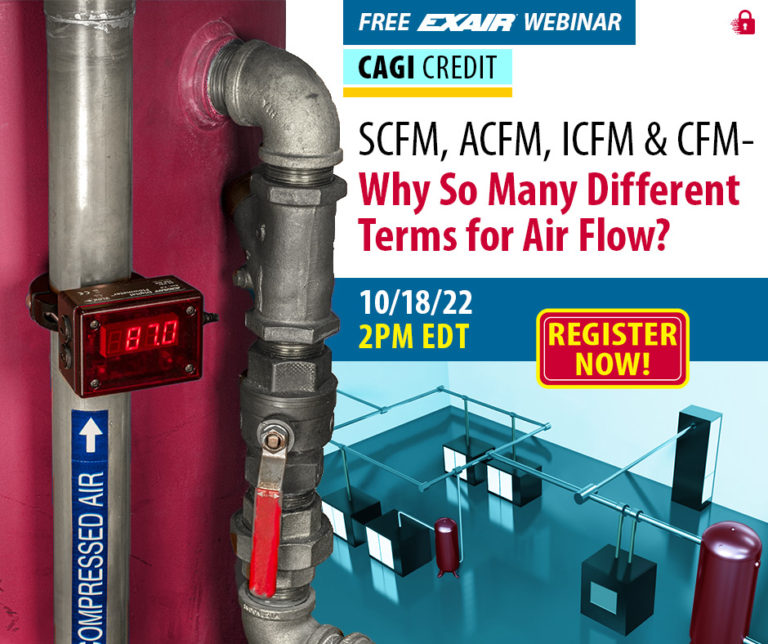 Webinar EXAIR: SCFM, ACFM y ICFM ¿A qué refieren? Ayrful